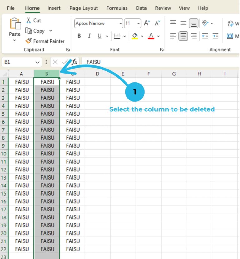 How To Delete Column in Excel: - PivotXL