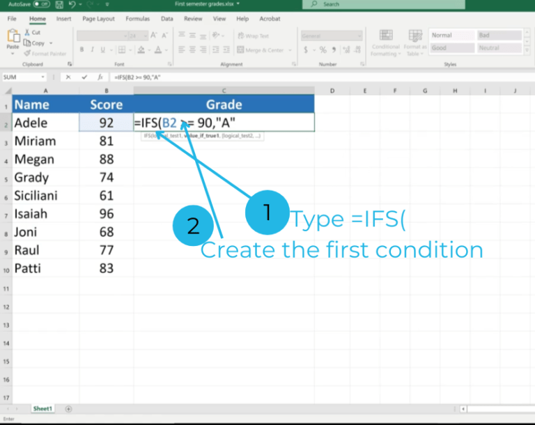 IFS and Formula in Excel: A Step-by-Step Guide - PivotXL